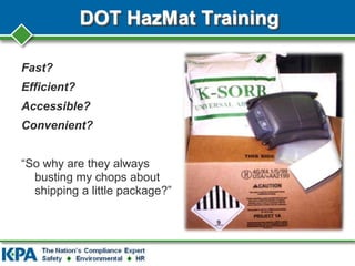 DOT HazMat Shipping Compliance | PPTX