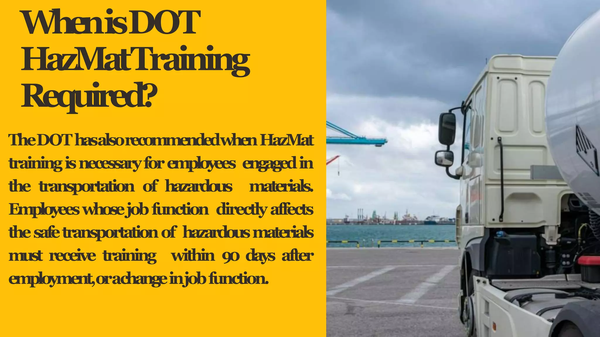 Dot haz mat training | PPTX
