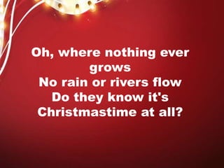 Do They Know Its Christmas | PPTX