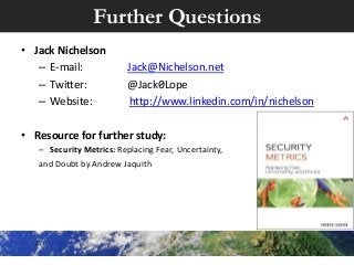 Information Security Metrics - Practical Security Metrics | PPTX