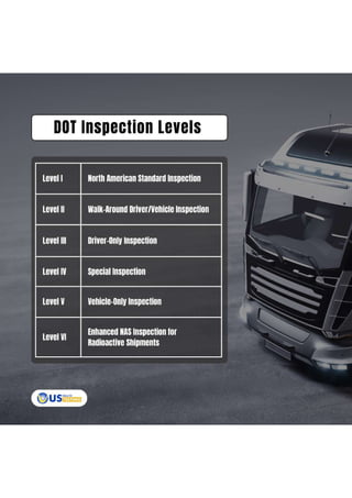 The Six Crucial DOT Inspection Levels!!! | PDF