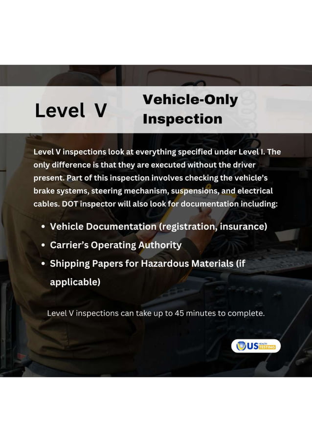 The Six Crucial DOT Inspection Levels!!! | PDF | Rail Travel | Travel Type