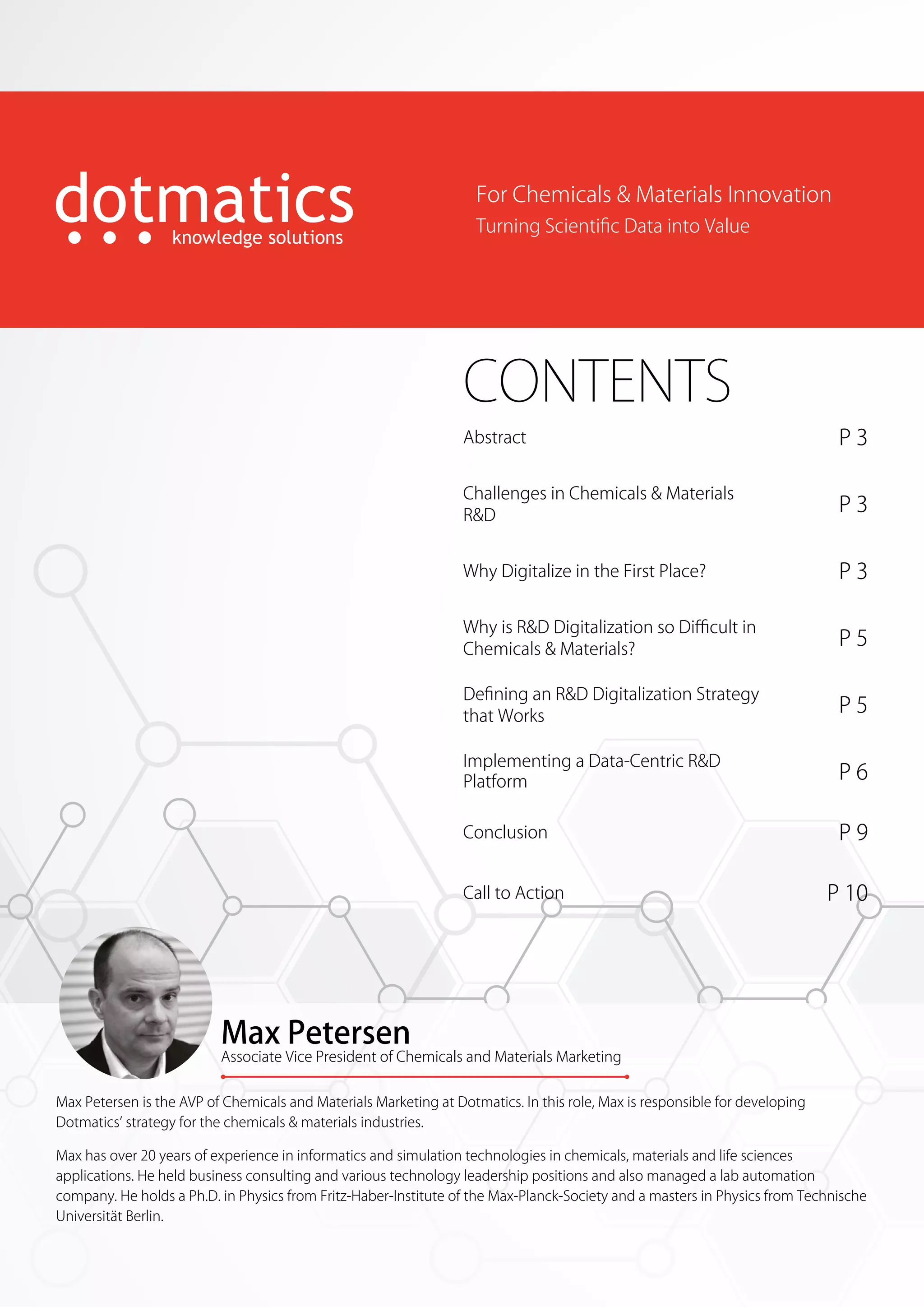 Dotmatics R&D Digtalisation with Data intelligence in mind | PDF