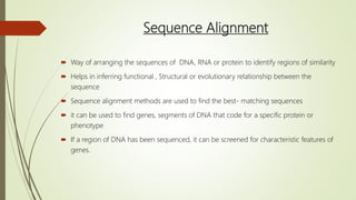 Dot matrix Analysis Tools (Bioinformatics) | PPTX