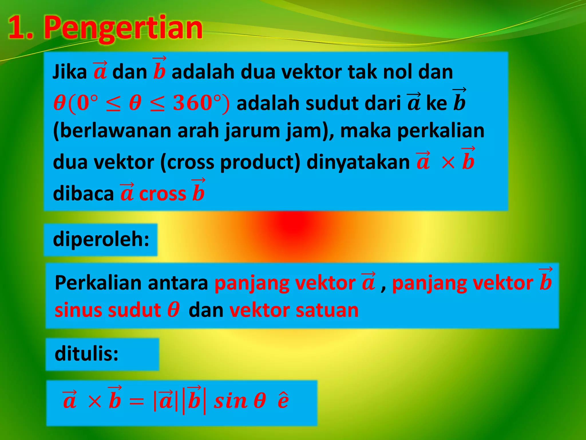 Dot Product dan Cross Product | PPTX