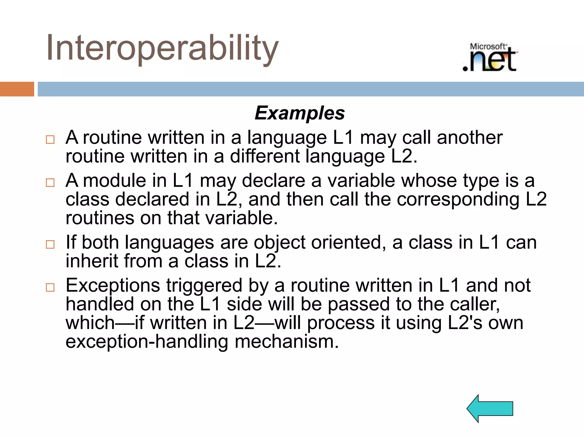 Dot net Introduction and their usabilities | PPTX | Programming Languages | Computing
