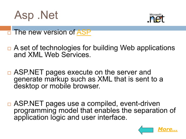 Dot net Introduction and their usabilities | PPTX | Programming Languages | Computing