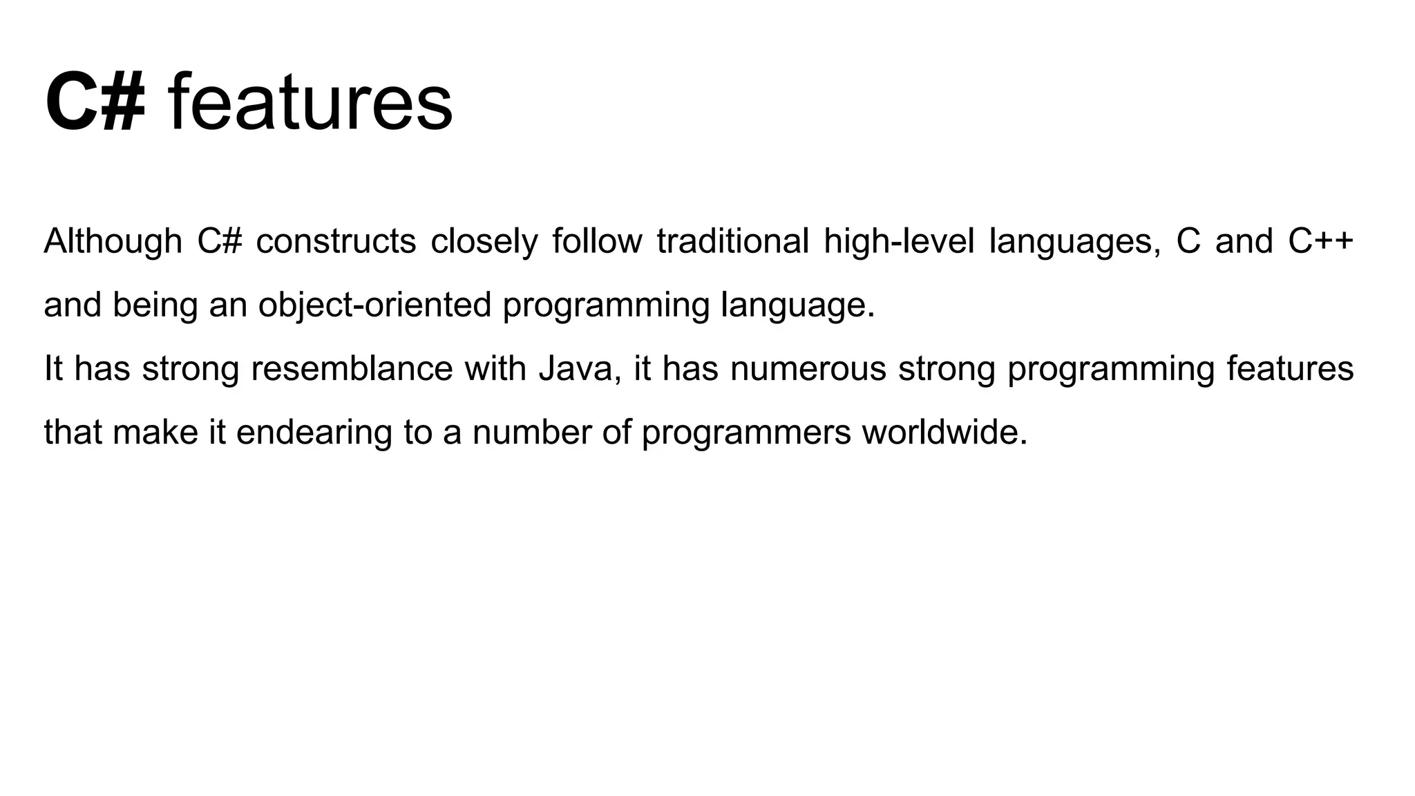 DotNet Fundamentals | PPTX