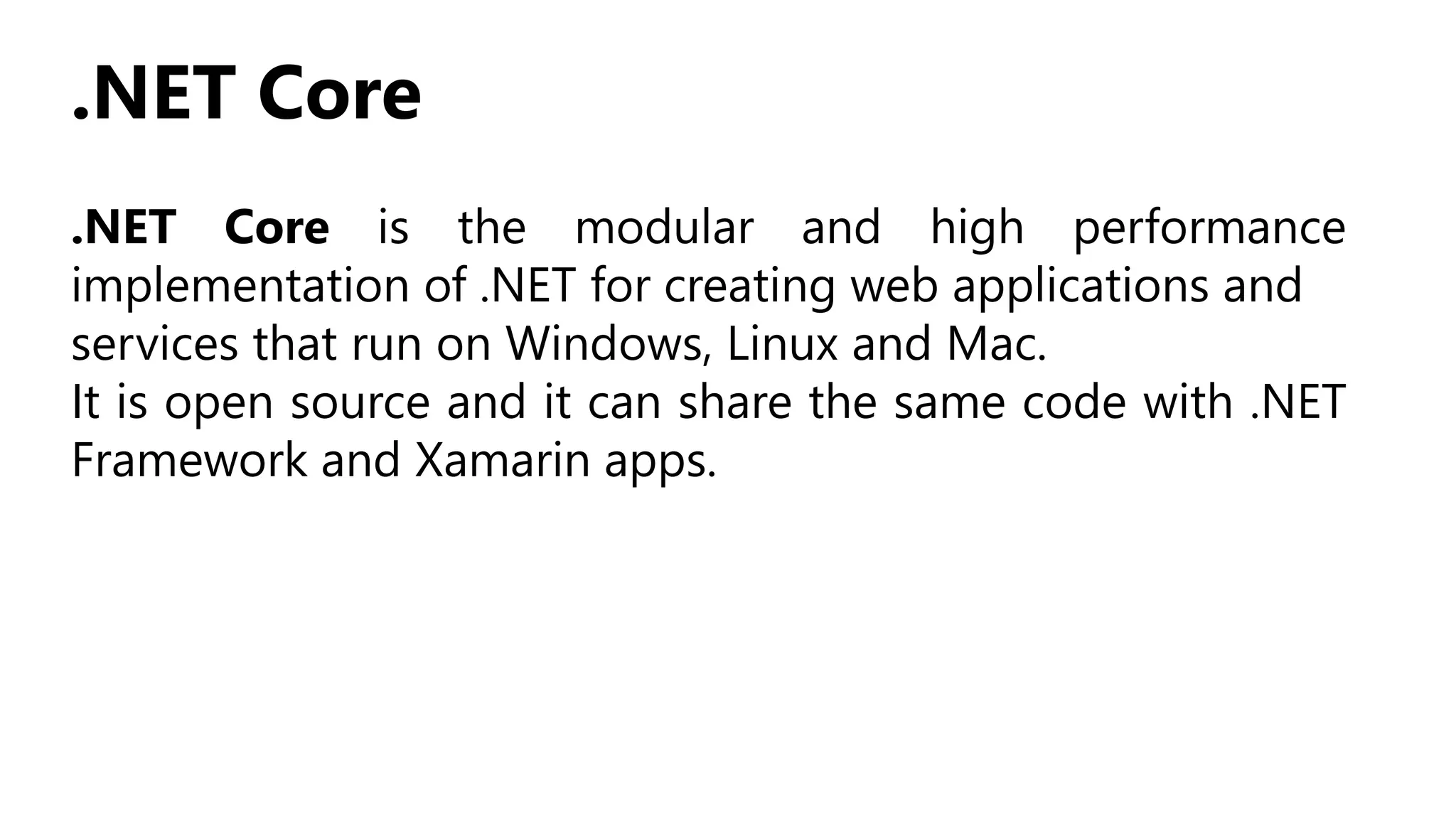DotNet Fundamentals | PPTX | Programming Languages | Computing