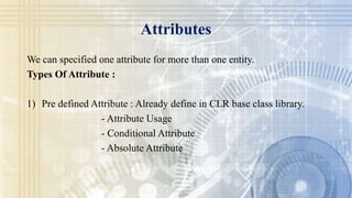 Dotnet :Attributes | PPTX