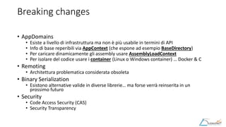Da DotNet a DotNetCore | PPT