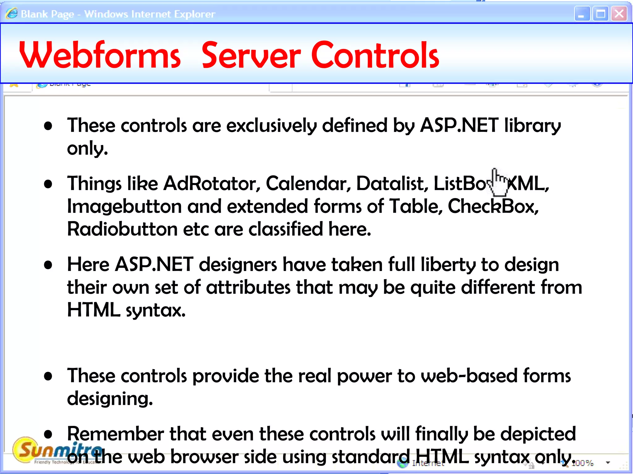 Dotnet Frame Work and Controls | PPTX