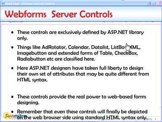 Dotnet Frame Work and Controls | PPT