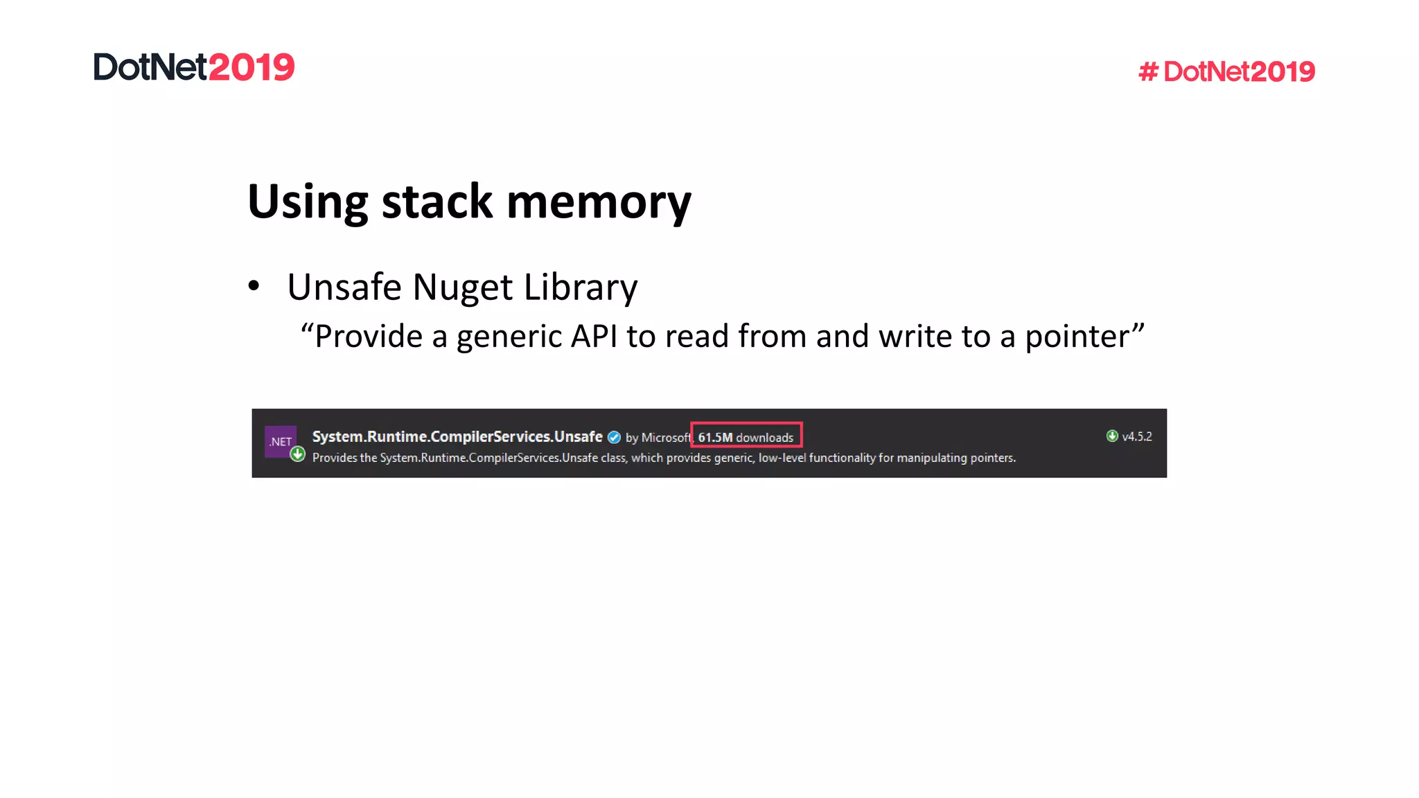 Writing high performance code in NetCore 3.0 | PPT Writing high performance code in NetCore 3.0 | PPT