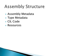 .Net Assemblies | PPTX