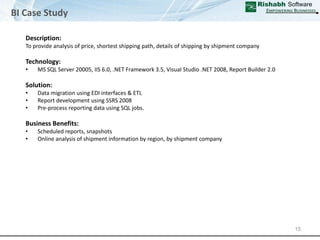Microsoft .Net Capabilities - Rishabh Software | PPTX