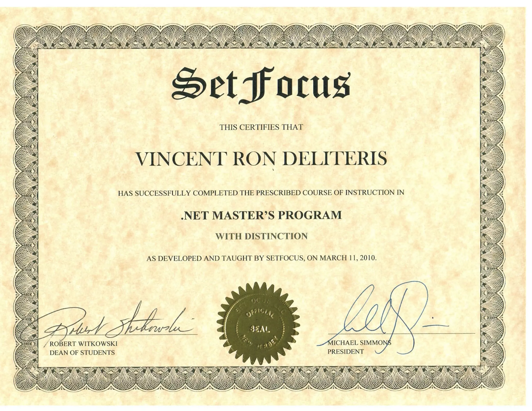 .Net Certificates(6) | PDF