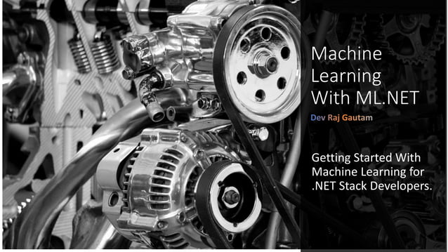 Machine Learning With ML.NET