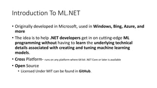 Machine Learning With ML.NET