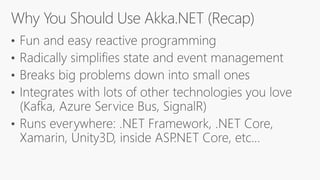 .NET Conf 2019 When and How to Use the Actor Model: an Introduction to Akka.NET