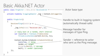 .NET Conf 2019 When and How to Use the Actor Model: an Introduction to Akka.NET