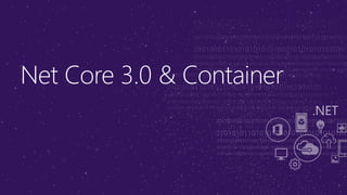 Cloud architecture with .Net Core 3.0 | PPTX