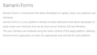 Learn .NET Core - UWP & Xamarin.Forms | PPT