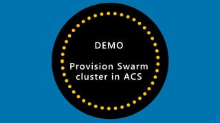 Scale Multi container Apps using Docker Swarm and Azure Container Service | PPT
