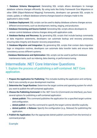 Dot NET Core Interview Questions PDF By ScholarHat | PDF