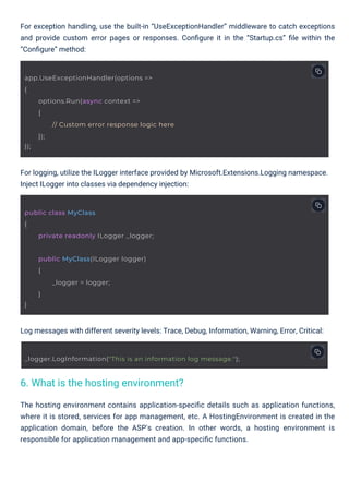 Dot NET Core Interview Questions PDF By ScholarHat | PDF