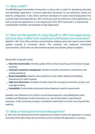 Dot NET Core Interview Questions PDF By ScholarHat | PDF