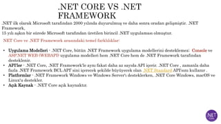 .Net Core sunum | PPTX
