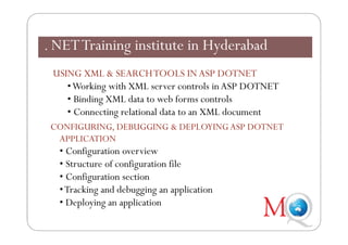 Dot net course content | PPT