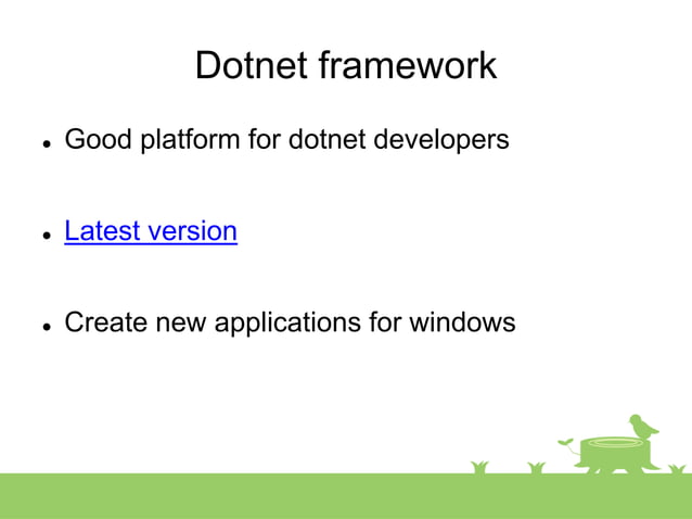 Dotnet framework4.0 | PPTX | Computing | Technology & Computing