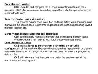 Dotnet framework | PPT | Programming Languages | Computing