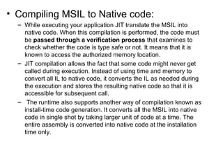 Dotnet framework | PPT | Programming Languages | Computing