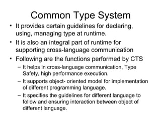Dotnet framework | PPT | Programming Languages | Computing