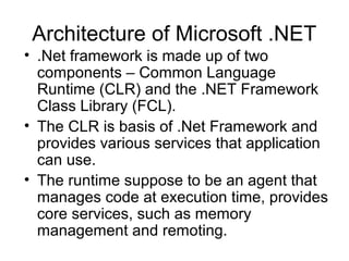 Dotnet framework | PPT