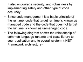 Dotnet framework | PPT | Programming Languages | Computing