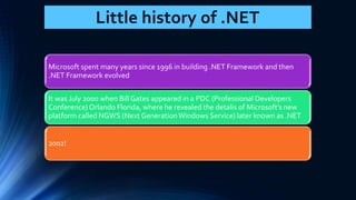 Introduction to .NET Framework | PPTX | Operating Systems | Computer ...