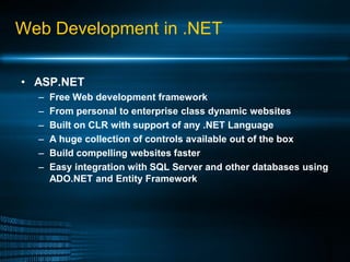 Dot Net Framework An Overview | PPT