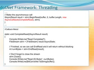 Dot net framework 2 | PPT