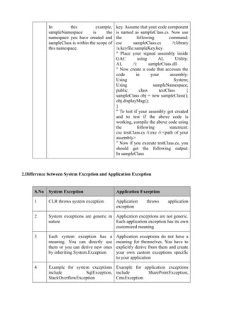 Dotnet framework difference faqs- 3 | PDF