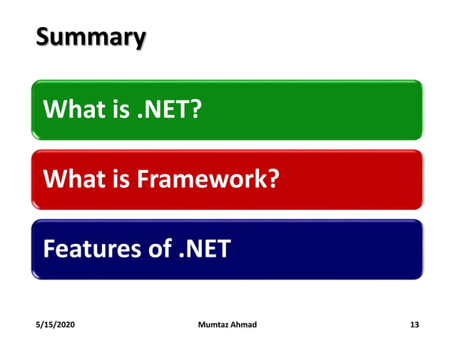 Dot Net Framework Lecture 2 Ppt 3403