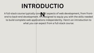 Dot Net Full Stack course in telangana | PPT