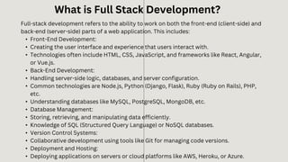 Dot Net Full Stack course in Hydera tealanganabad | PPTX