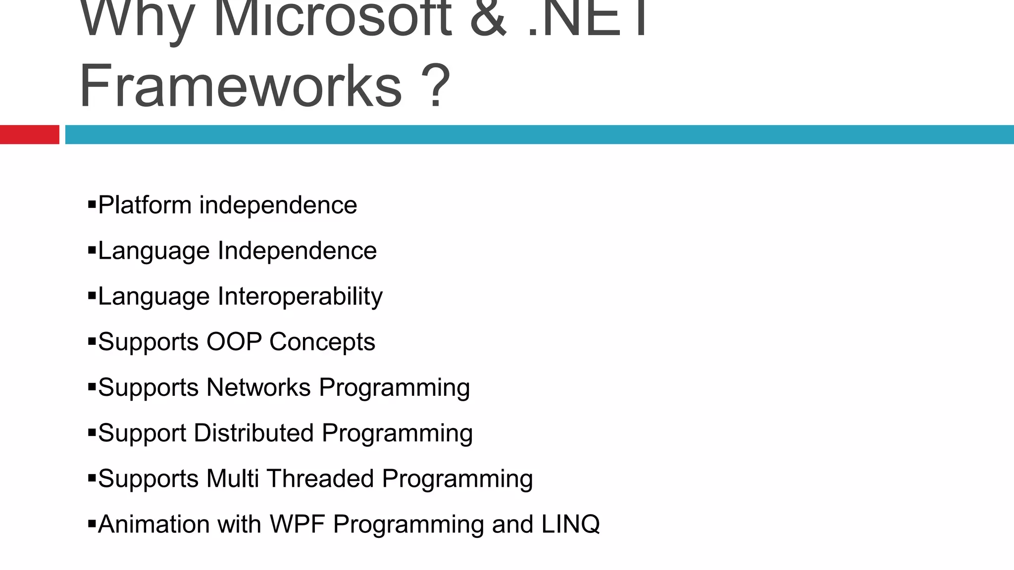 Dotnet Frameworks Version History | PPTX