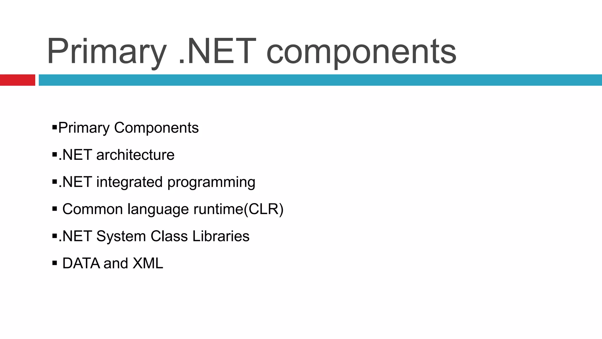 Dotnet Frameworks Version History | PPTX