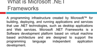 Dotnet Frameworks Version History | PPTX