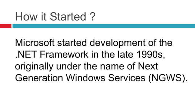Dotnet Frameworks Version History | PPTX